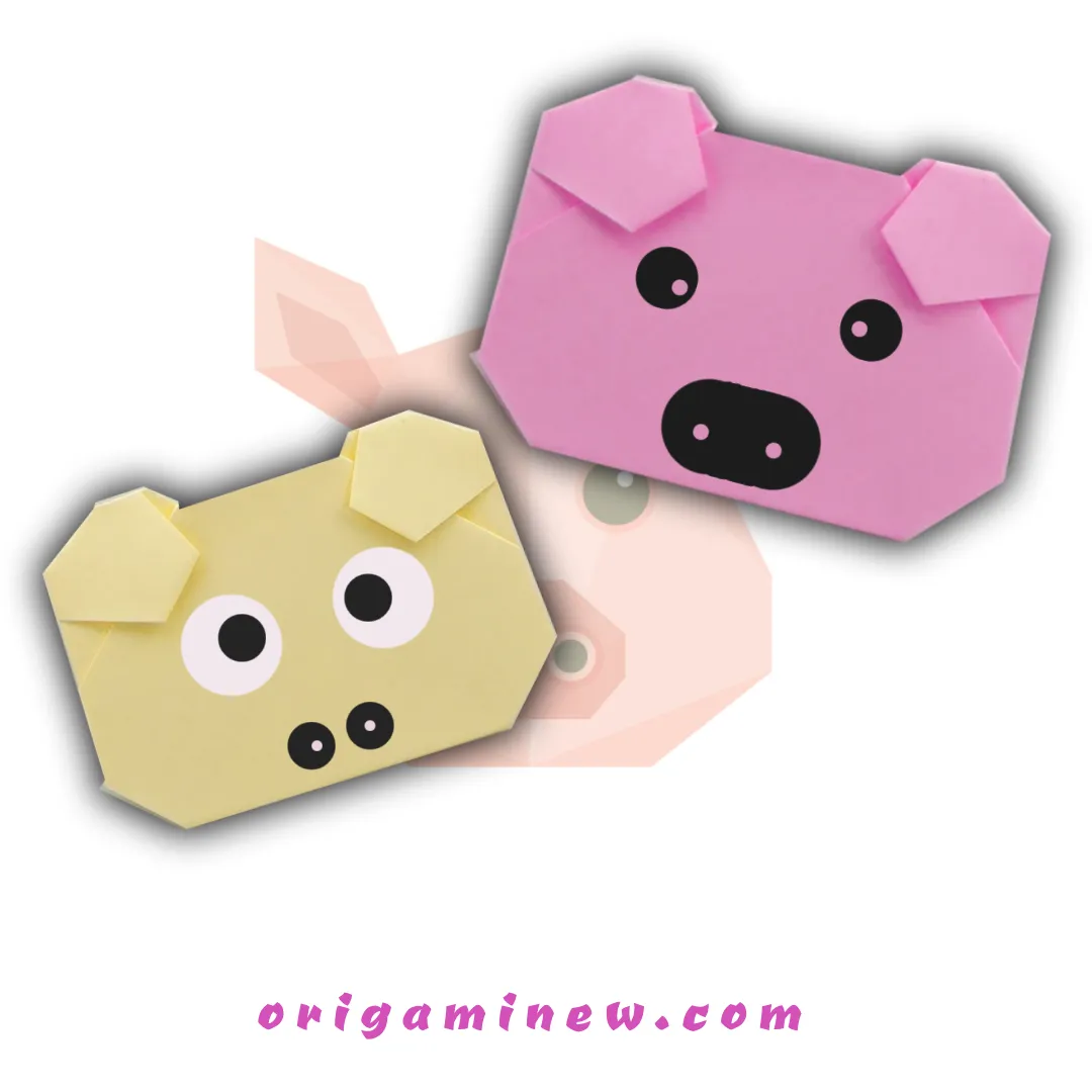 Origami Pig Face