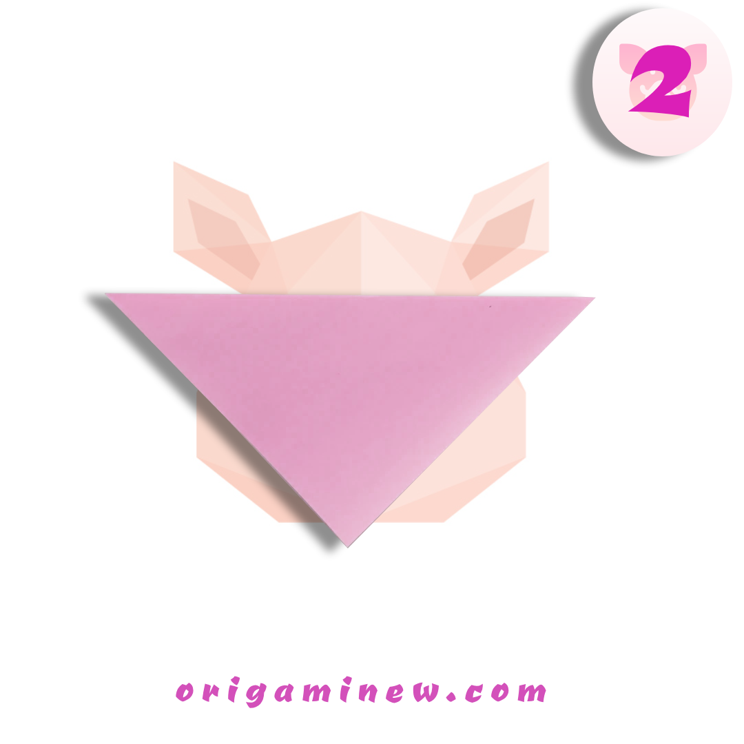 Origami Pig Face